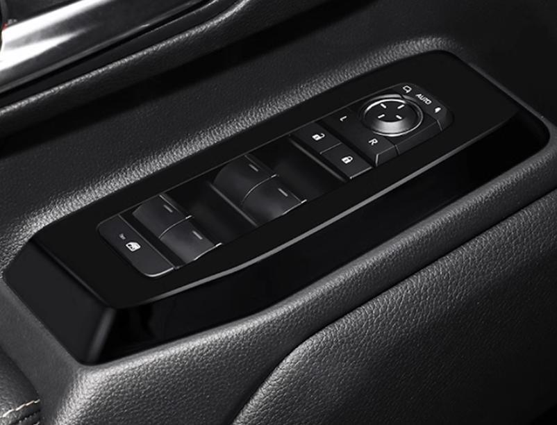 Glossy Black Inner Window Switch Cover Trim For Toyota Prado Land ...