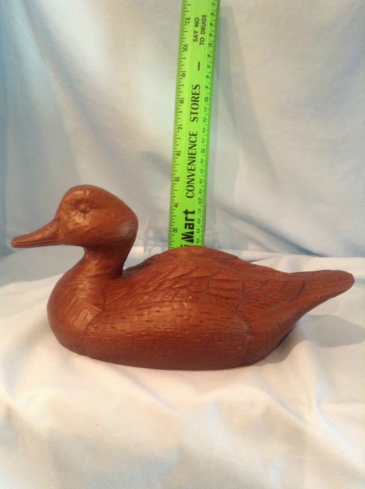 Red Mill Mfg. Mallard Figurine Retired Crushed Pecan Duck #113 Made USA ...