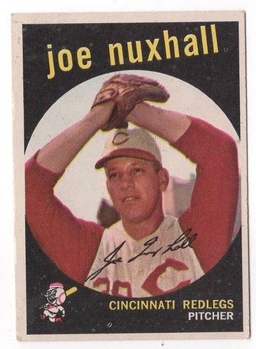 1959 Topps #389 Joe Nuxhall Reds Card in EX Condition (Free Shipping ...