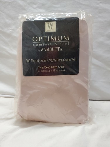 Wamsutta Optimum Comfort & Feel 300 TC Twin Deep Fitted Sheet Cameo ...