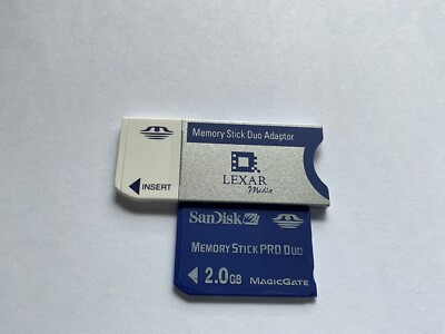 1pcs 2gb Sandisk Sony compatible Memory Stick Pro duo +adapter for Sony ...