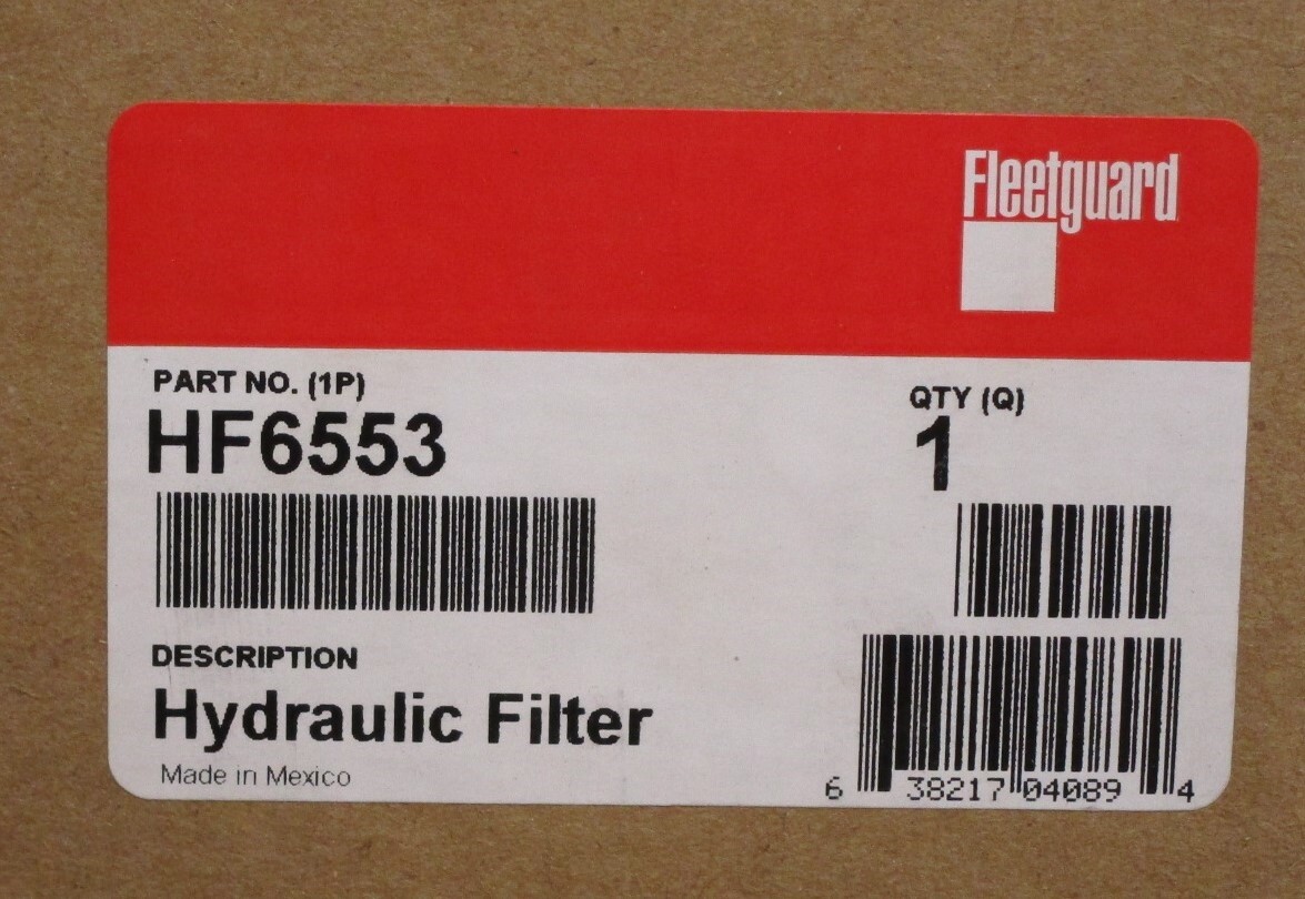 FLEETGUARD HF6553 - cross reference oil filters | oilfilter ...