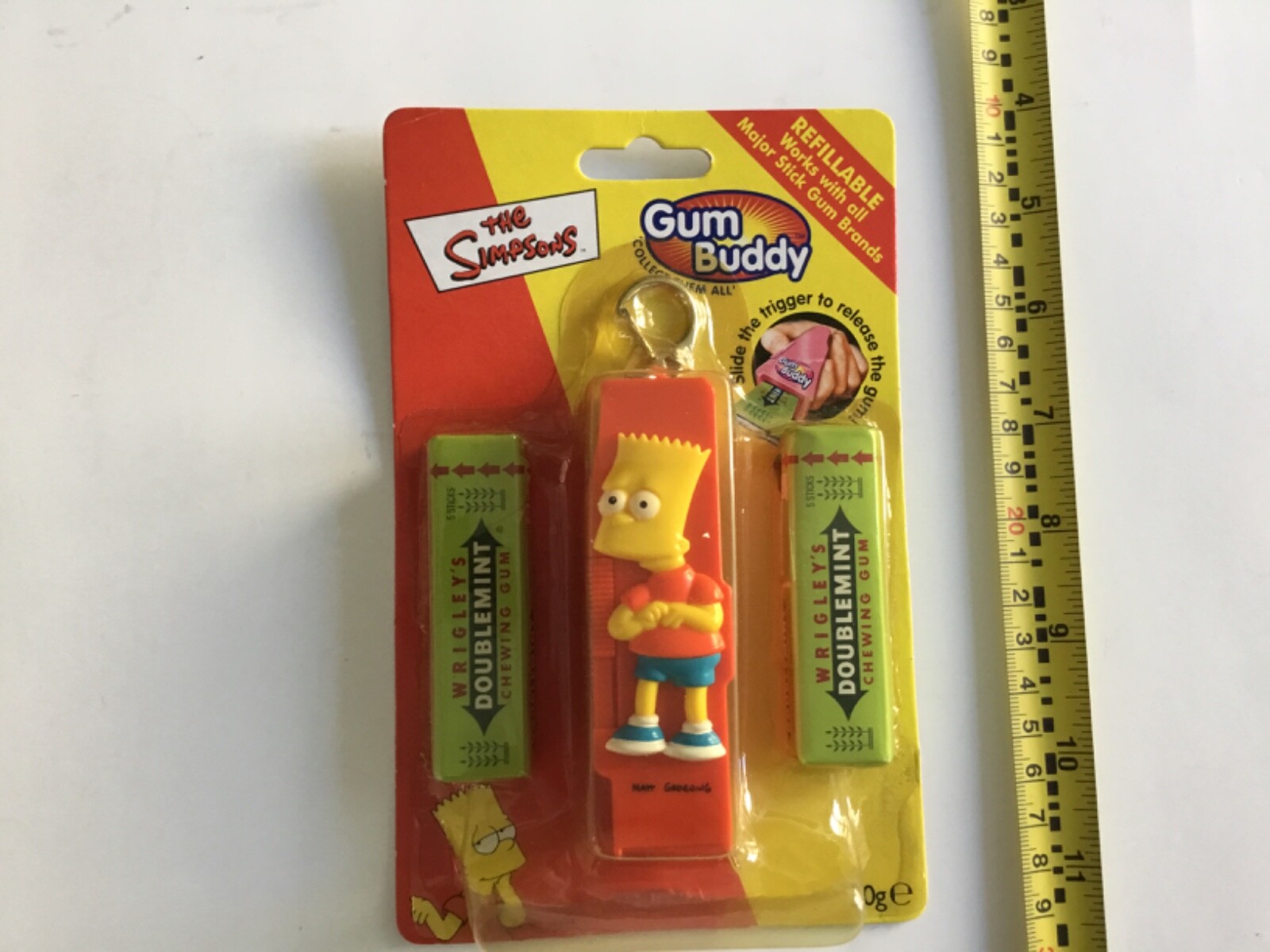 SIMPSONS GUM BUDDY COLLECTION 1 2000 U.K. SEALED ON CARD VINTAGE ...