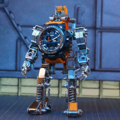 Cyberpunk Style Time Machine Watch Mecha Gift Assembled w/ Watch for ...