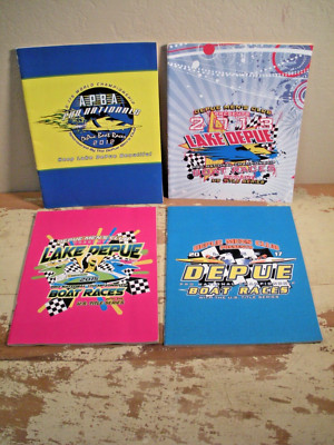 LOT of 4 LAKE DEPUE, IL BOAT RACES PROGRAMS World Championship Power ...