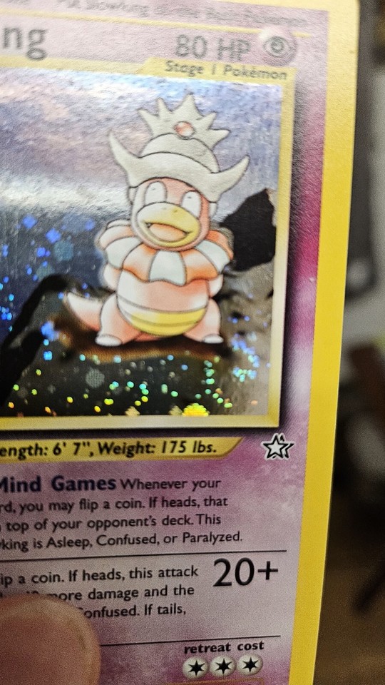 Pokémon TCG Slowking Foil Swirl 14/111. Neo Genesis 14 Holo Rare! | eBay