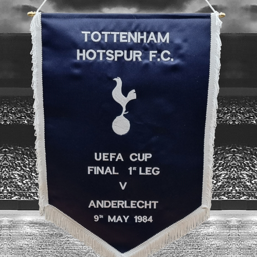Tottenham Hotspur FC v Anderlecht UEFA Cup Final 1984 Pennant Size 48 ...