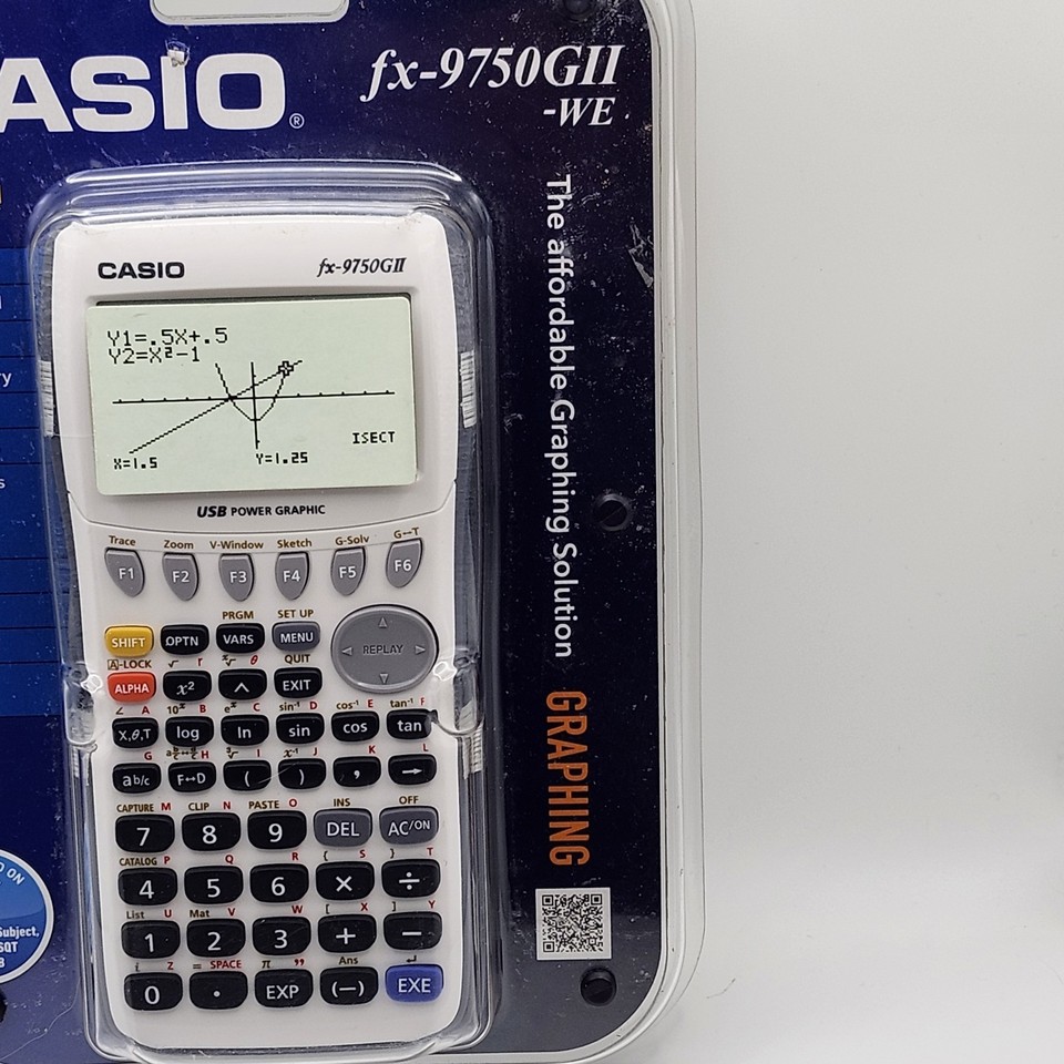 Casio FX-9750GII-WE Graphing Calculator Calculus Algebra SAT Chemistry ...