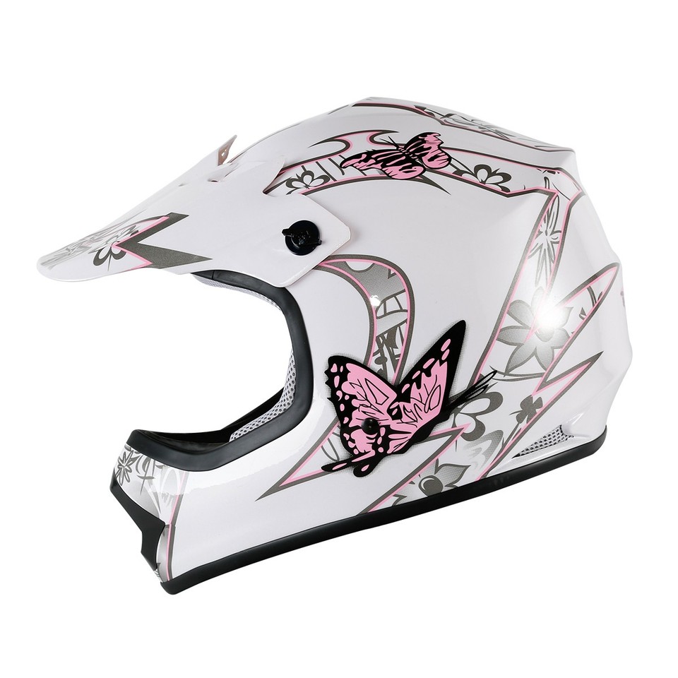 Motorcycle DOT Youth Kid Girls Helmet Motocross Dirt Bike Downhill ATV ...