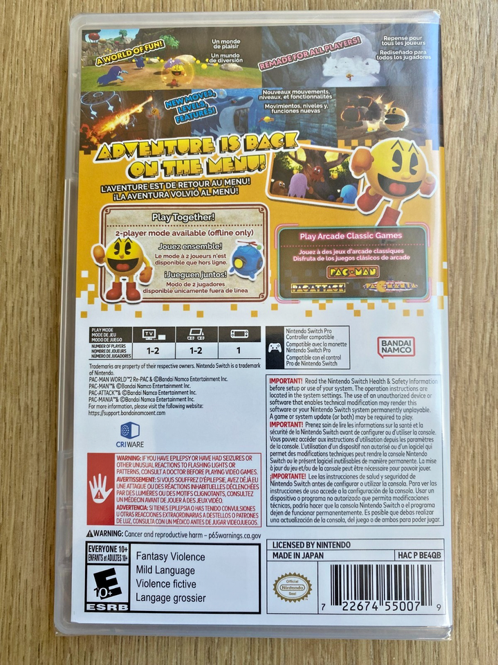 PAC-MAN World 2 Re-PAC Repac Switch Nintendo US Version New Sealed Fast ...