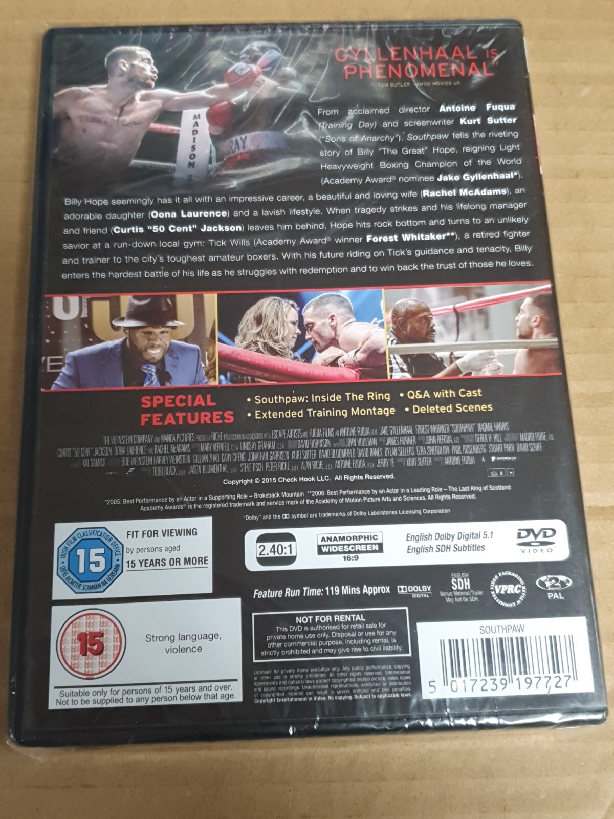 Southpaw DVD (2015) Jake Gyllenhaal 5017239197727 | eBay UK