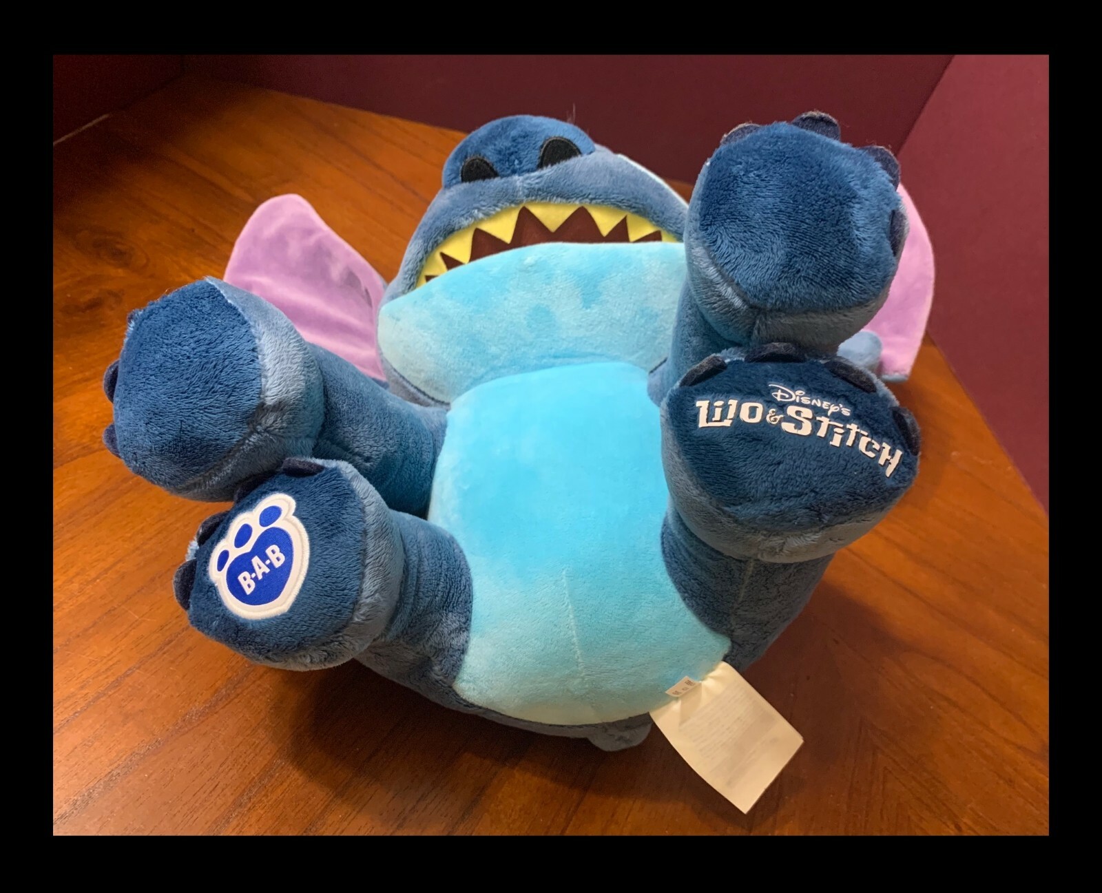 2021 BUILD A BEAR DISNEYS STITCH PLUSH STUFFED ANIMAL WITH EMBLEMS ON ...