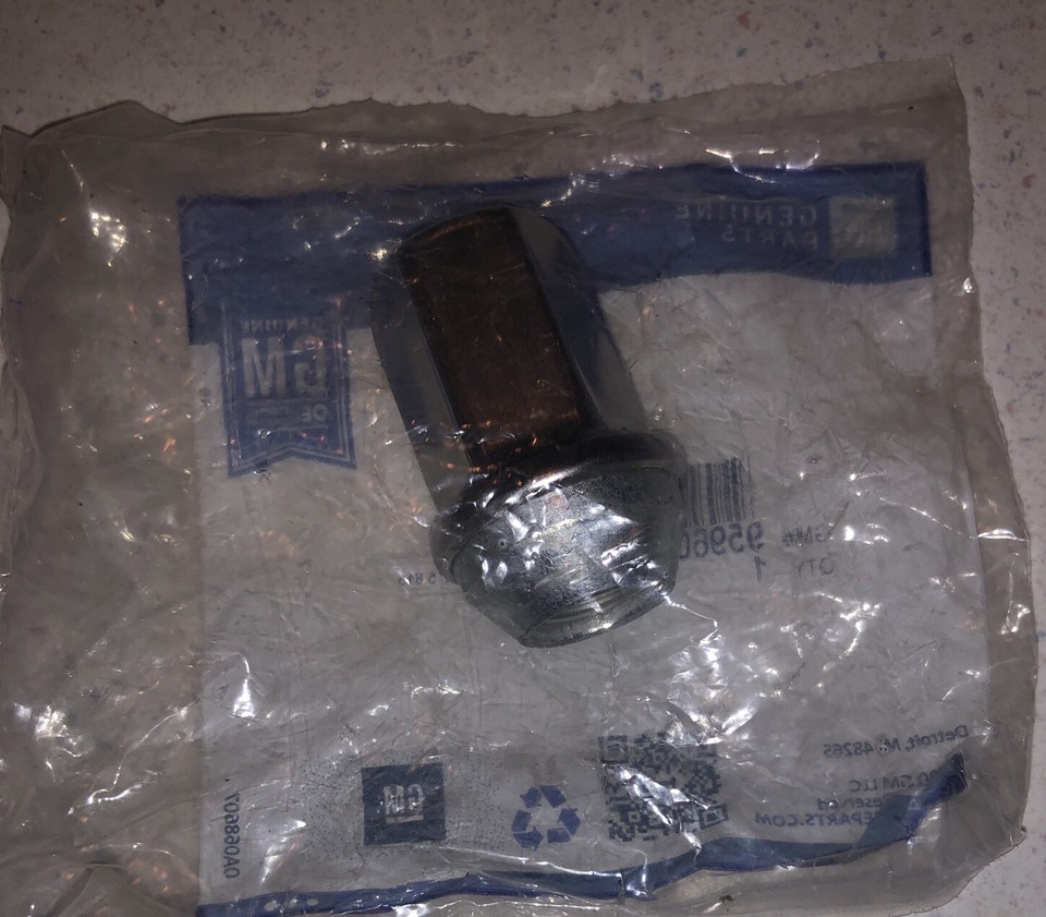 Genuine GM Wheel Lug Nut with Stainless Steel Cap 9596070 OEM | eBay