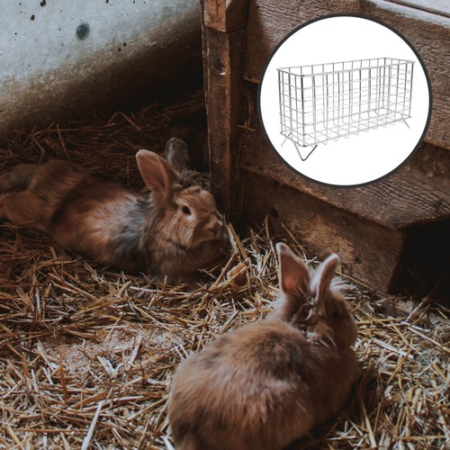 Rabbit Hay Rack Feeders for Cages Racks Rabbits Holder Wrought Iron ...