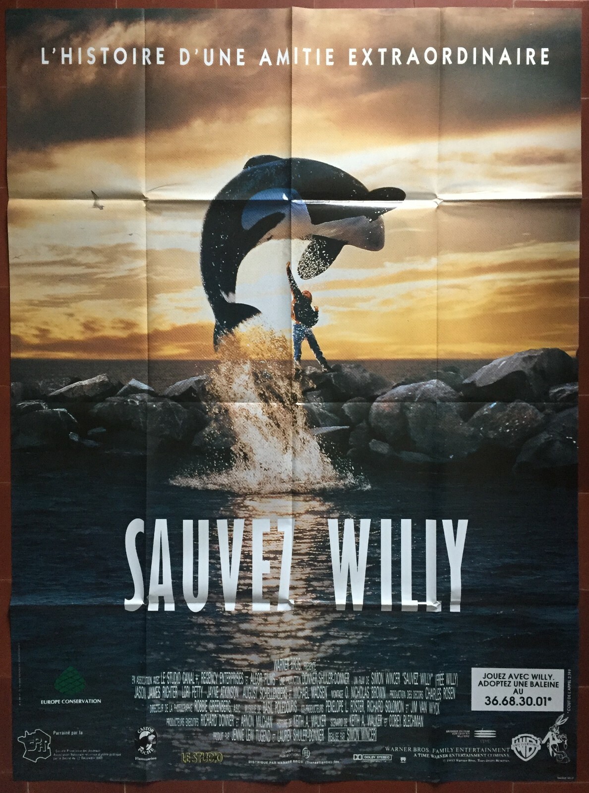 Poster Save Willy Free Willy Jason James Richter Lori Petty 120x160cm ...
