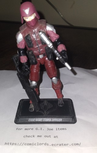 Cobra Officer V10 Red Resolute 100% Complete GIJOE G.I. Joe GI JOE ...