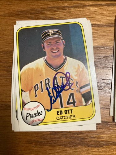 Pittsburgh Pirates Ed OTT signed 1981 Fleer Card | eBay