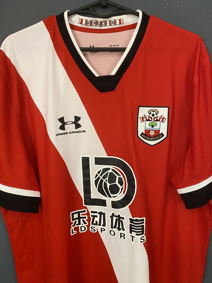MEN'S FC SOUTHAMPTON 2020/2021 HOME SOCCER FOOTBALL SHIRT JERSEY SIZE L ...