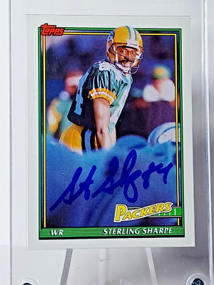 STERLING SHARPE 1991 TOPPS HAND SIGNED AUTOGRAPHED CARD #456 PACKERS | eBay