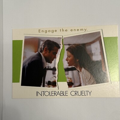 Intolerable Cruelty Postcard Movie Still Clooney, Zeta-Jones UNP | eBay