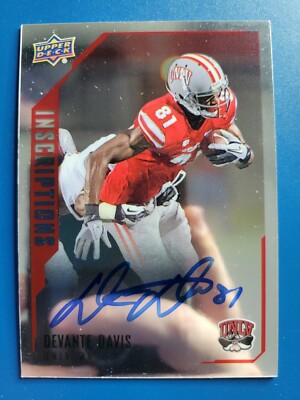 Devante Davis 2015 UPPER DECK "INSCRIPTIONS" ROOKIE RC AUTO #DD UNLV ...