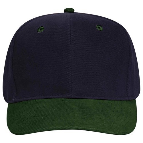 VINTAGE NAVY BLUE HUNTER GREEN OTTO HAT 5 PANEL BUCKLE FIRM FRONT FLAT ...