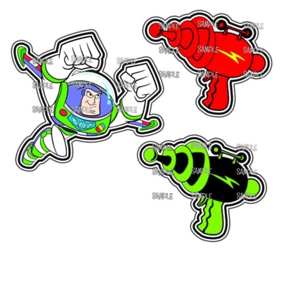 Disney Buzz Lightyear kfwr 3 pc Premade Scrapbook Page Paper Piece die ...