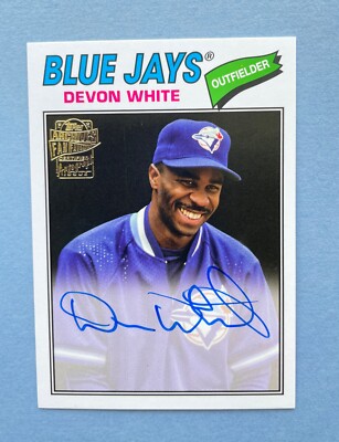 2023 Topps Archives Devon White Fan Favorites Auto #77FF-DWT Toronto ...