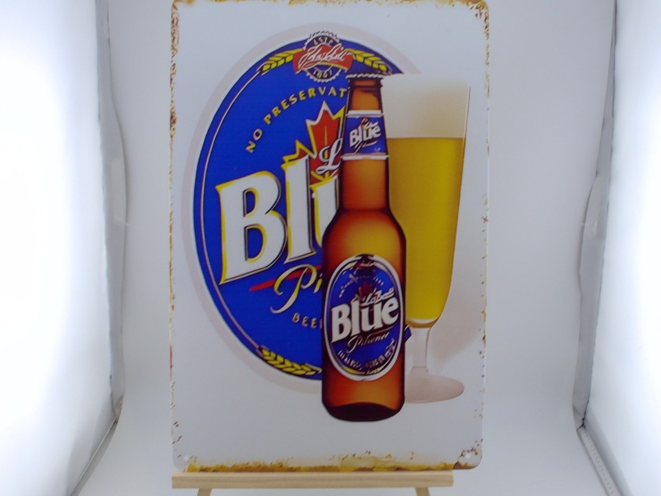 Labatt Blue Beer Retro Metal Tin Sign Bar Pub Wall Decor 12x8 | eBay