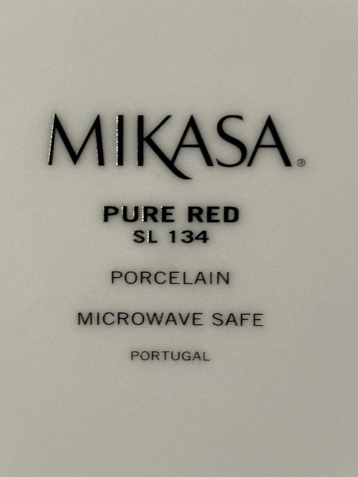 Mikasa PURE RED 15" SL134 Round Platter Chop Plate MINT | eBay