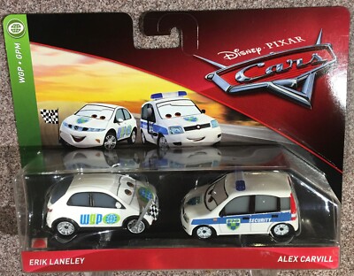Disney Pixar Cars ERIC LANELEY & ALEX CARVILL WGP Piston Cup Mattel ...