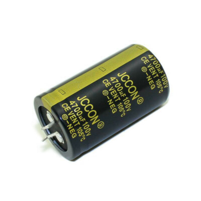 1pcs 100v4700uf Aluminum electrolytic capacitor Audio filter capacitor ...