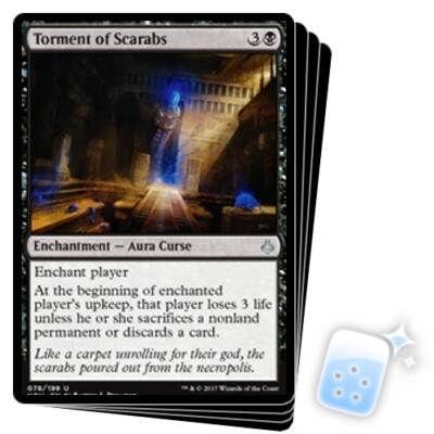 TORMENT OF SCARABS X4 Hour Of Devastation HOU Magic MTG MINT CARD | eBay