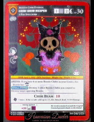 MetaZoo - Kuromi's Cryptid Carnival - Chibi Grim Reaper - Reverse Holo ...