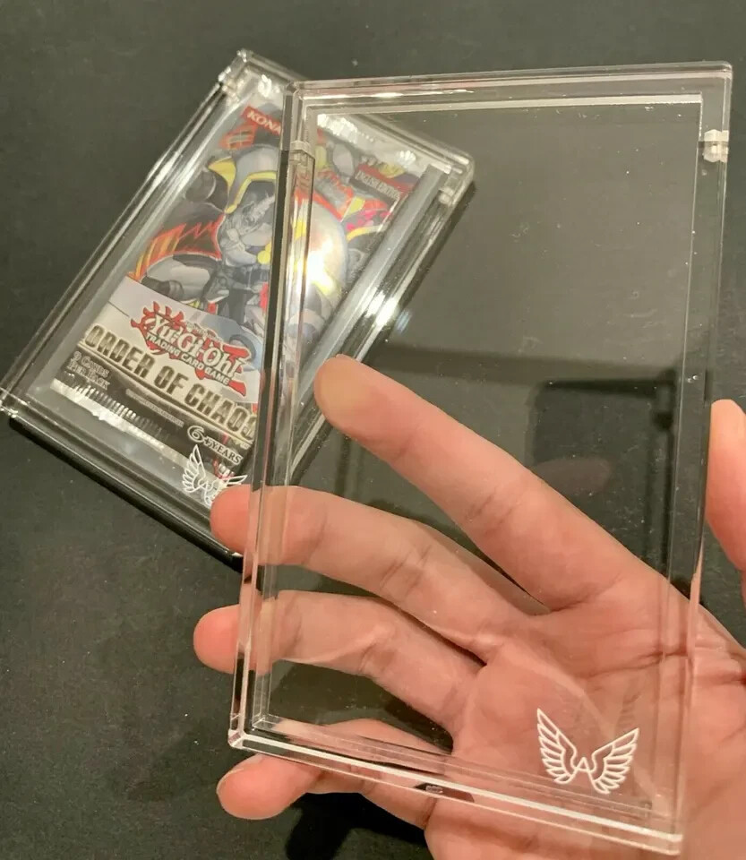 UV Magnetic Acrylic Display Case For Pokemon Magic YuGiOh Booster Pack ...