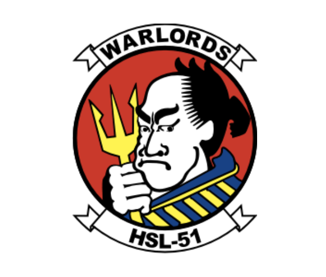 4" us navy hsl-51 helicopter anti sub squadron warlords sticker decal ...