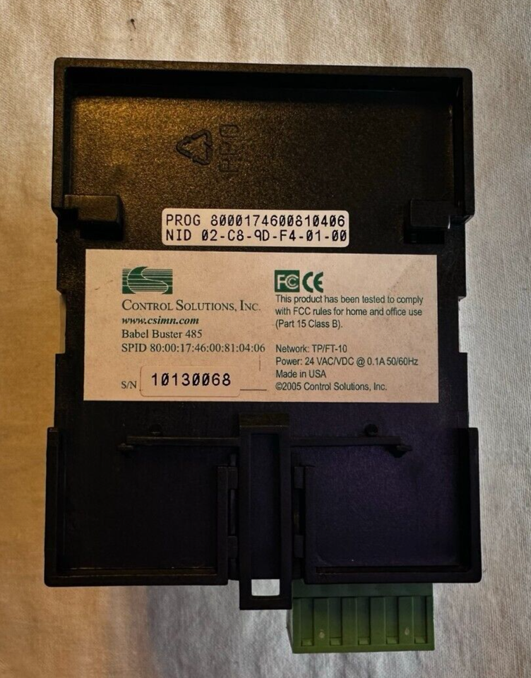 Control Solutions Inc Babel Buster 485 Lonworks Gateway New no Box | eBay