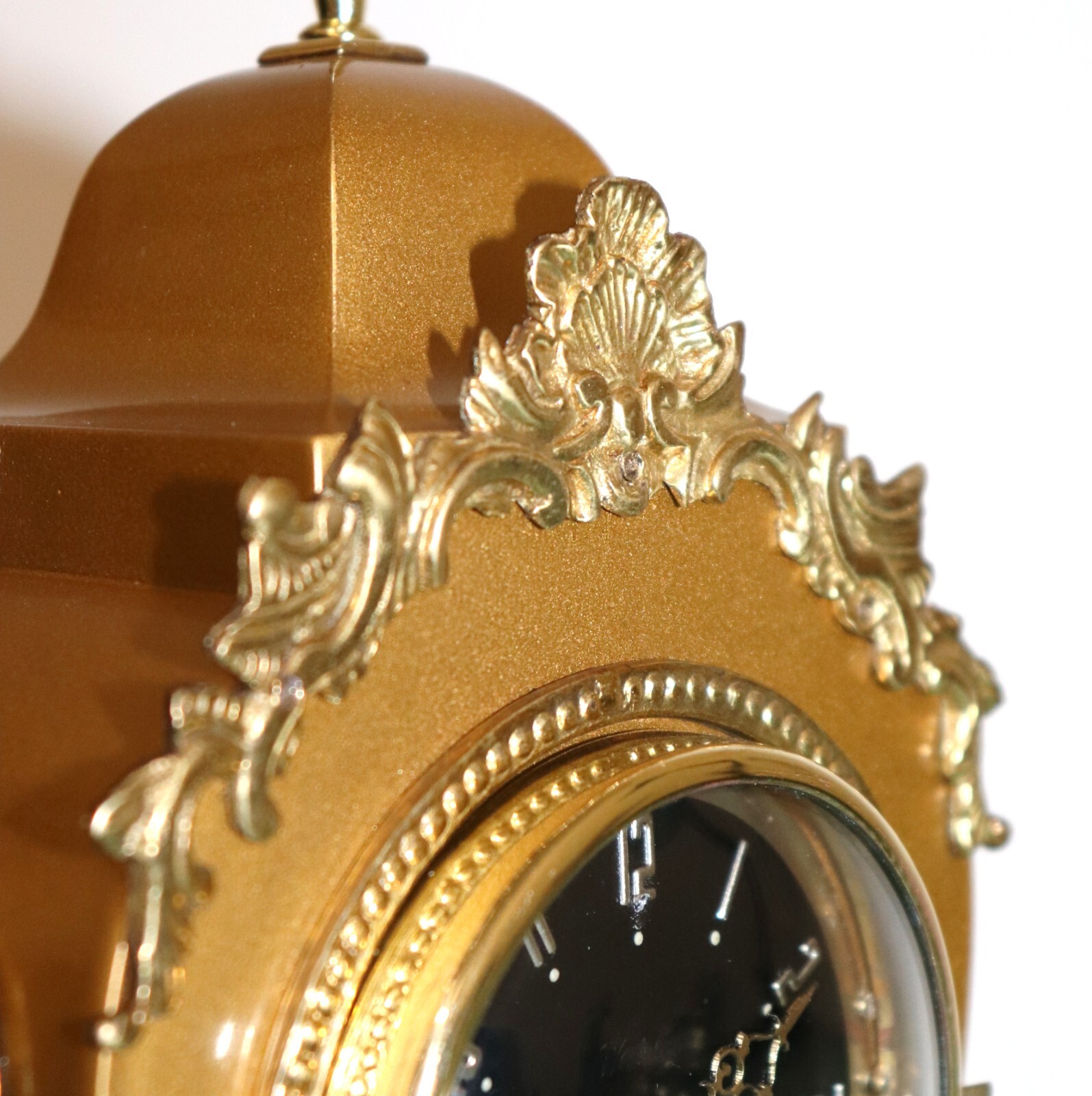 LE CASTEL Vintage Mantel Top! Clock Baby Mini SWISS Neuchatel 8 days ...