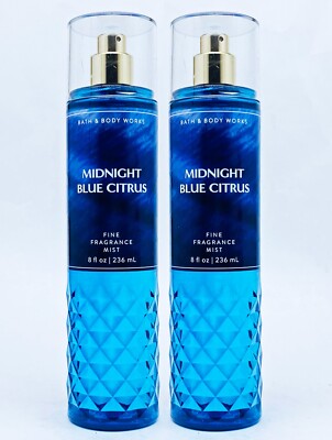 2 Bath & Body Works MIDNIGHT BLUE CITRUS Fine Fragrance Mist Body Spray ...