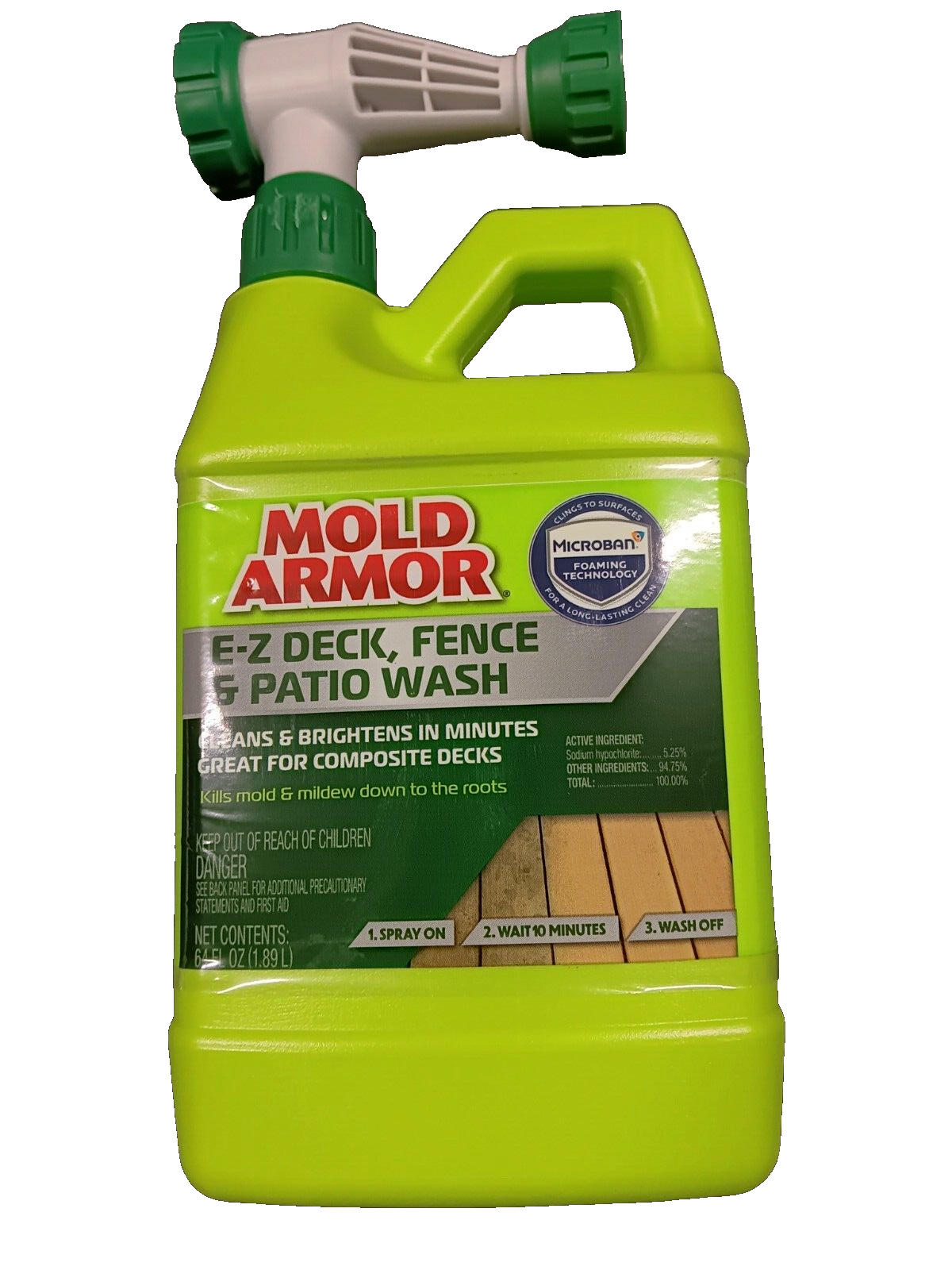 Mold Deck and Fence Wash, Liquid, 64 OZ. concentrate | eBay