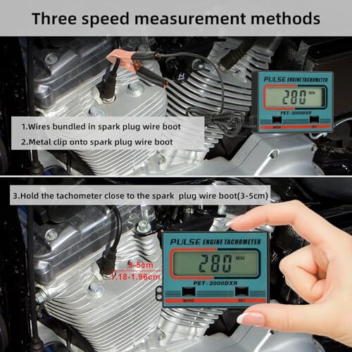 Digital Tachometer - Chainsaw Tachometer Tach Gauge Digital Display ...