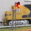1 x HO scale model railroad train signals green over red LED block ...