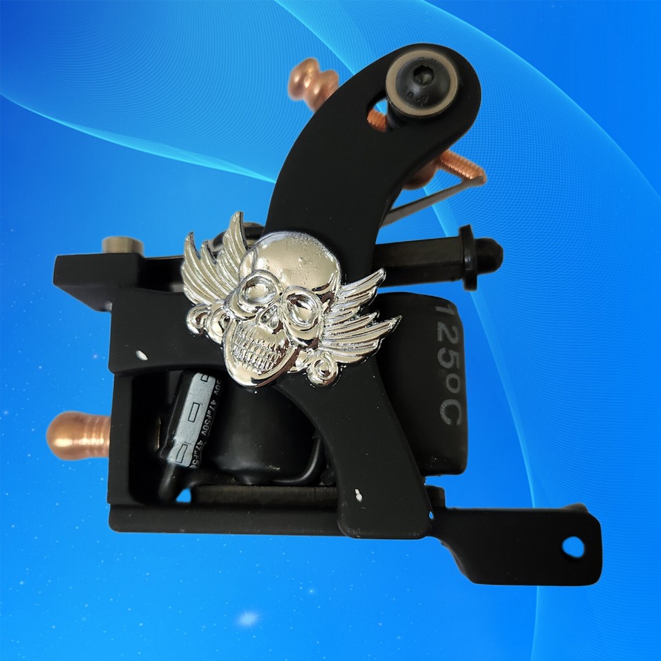 Professional 10 Wrap Coils Tattoo Machine Shader Coil Machine Gun 401-D ...