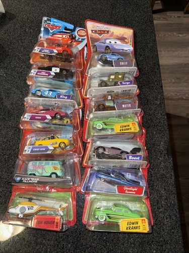 Disney Pixar cars Edwin Pranks, Sally, King,ron Hover Lot of 14 ...