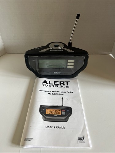Alert Works EAR-10 NOAA Public Alert Weather Emergency Radio Untested ...
