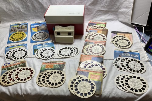 View-Master 1960 Viewer & Library Chest-Case With 72 Reels -National ...
