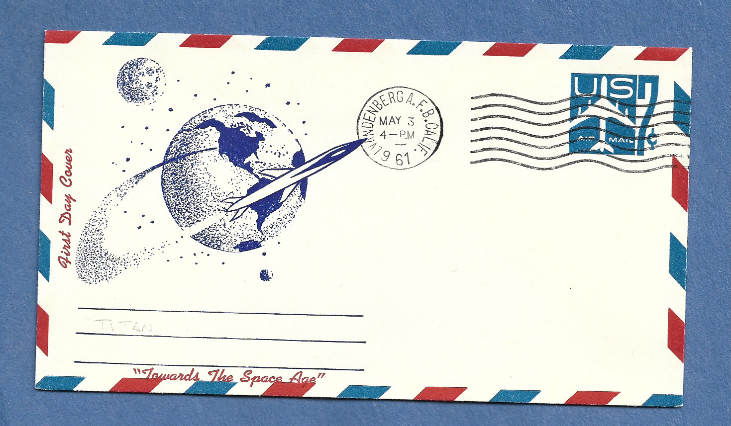 TITAN ROCKET LAUNCH MAY 3,1961 VAFB SPACE COVER NASA | eBay