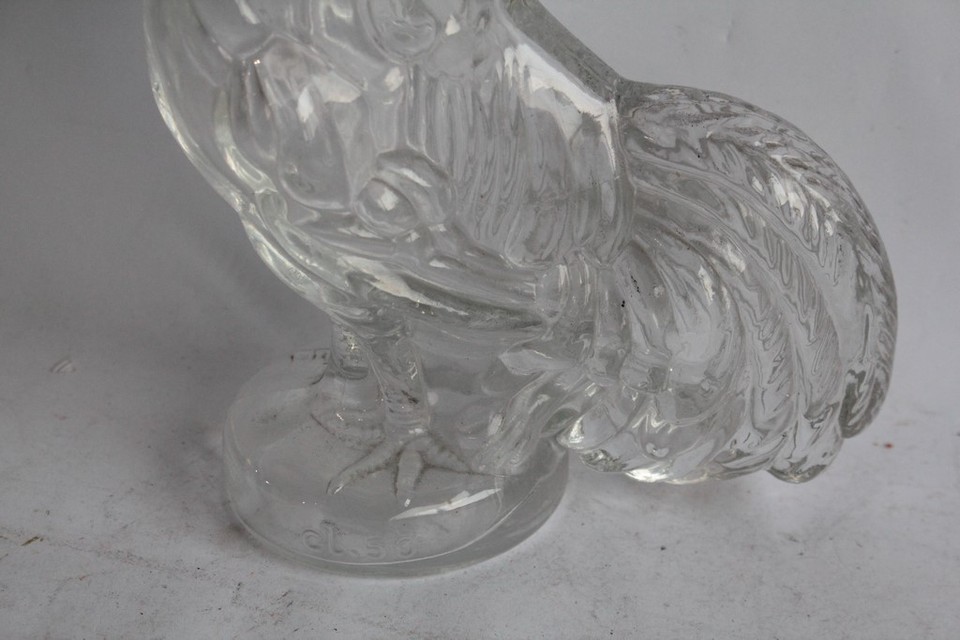 Rooster Glass Zoomorphic Bottle (57126) | eBay UK