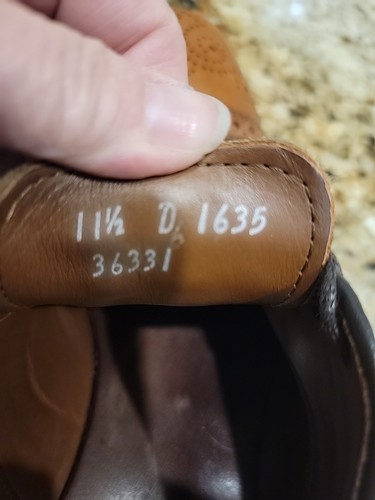 Allen Edmonds Strand Men's Size 11.5 D Cap Toe Oxford 1635 Walnut ...