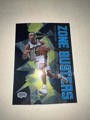 2002-03 Topps Chrome Tony Parker Zone Busters ZB11 Insert San Antonio ...